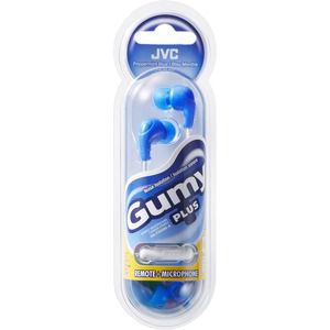 JVC Gumy Plus Inner Ear Headset with Mic- BLUE - ONLINE ONLY | JVC ...