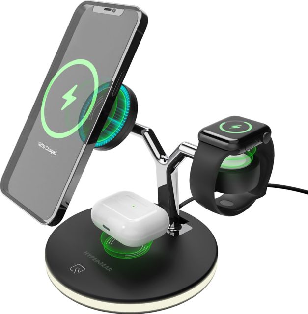 Hypergear 3x1 Wireless Charging Station (MFi), Black | Hypergear ...